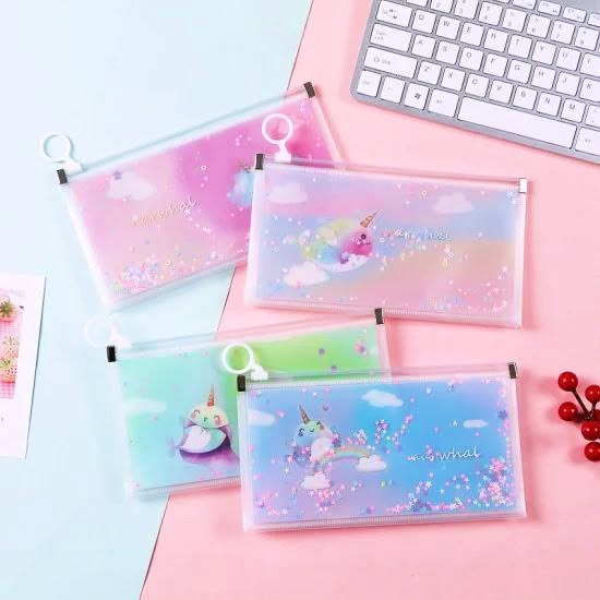 Unicorn Narwhal Sequin Star - Pouch – The Blingspot Studio