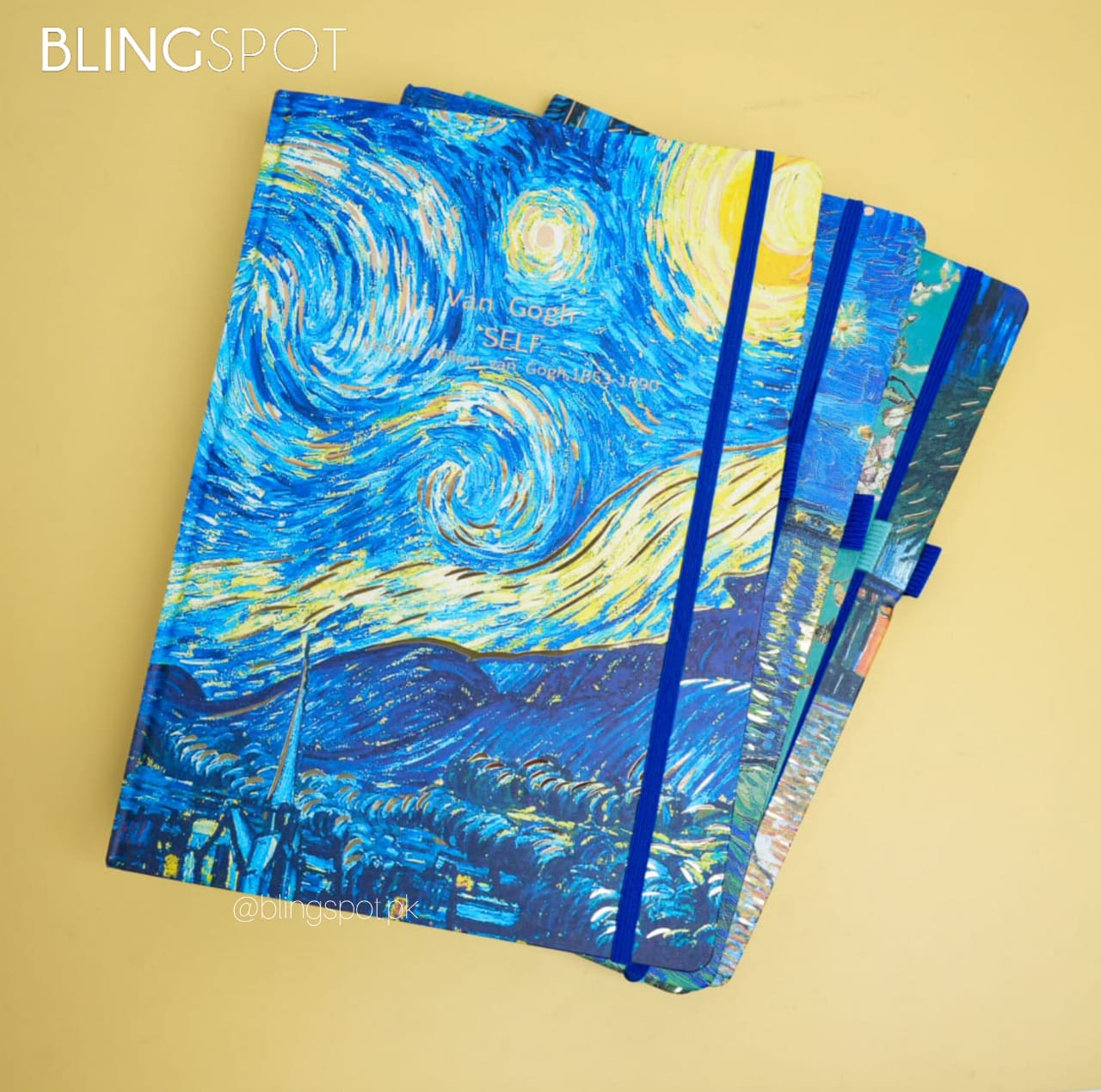 Van-Gogh Painting A4 Foiled - Notebook / Journal – The Blingspot Studio