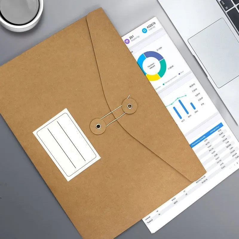 Kraft String Envelope - File Folders Organizer – The Blingspot Studio