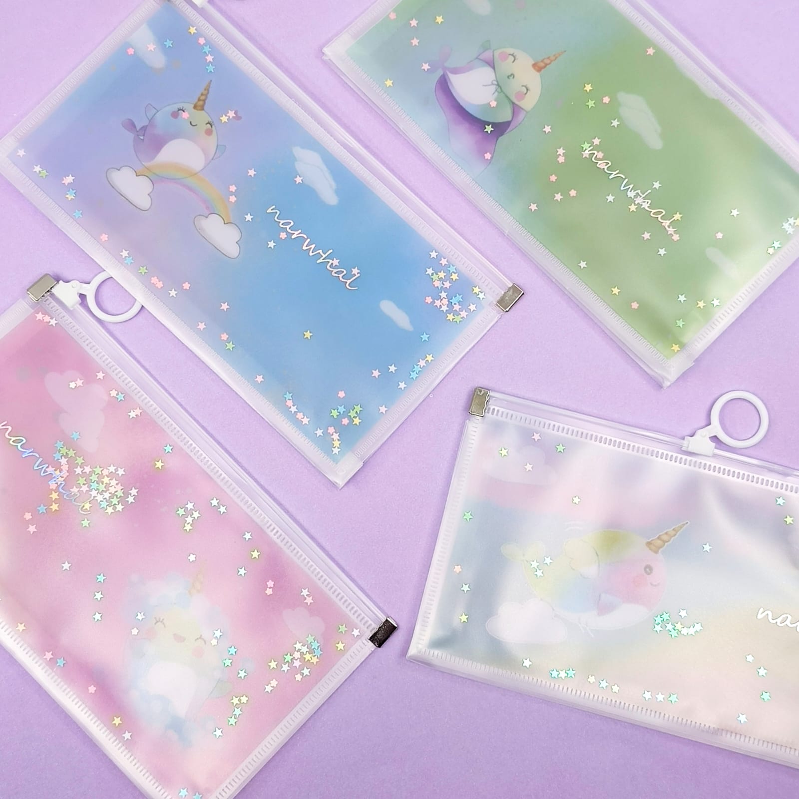 Unicorn Narwhal Sequin Star - Pouch – The Blingspot Studio