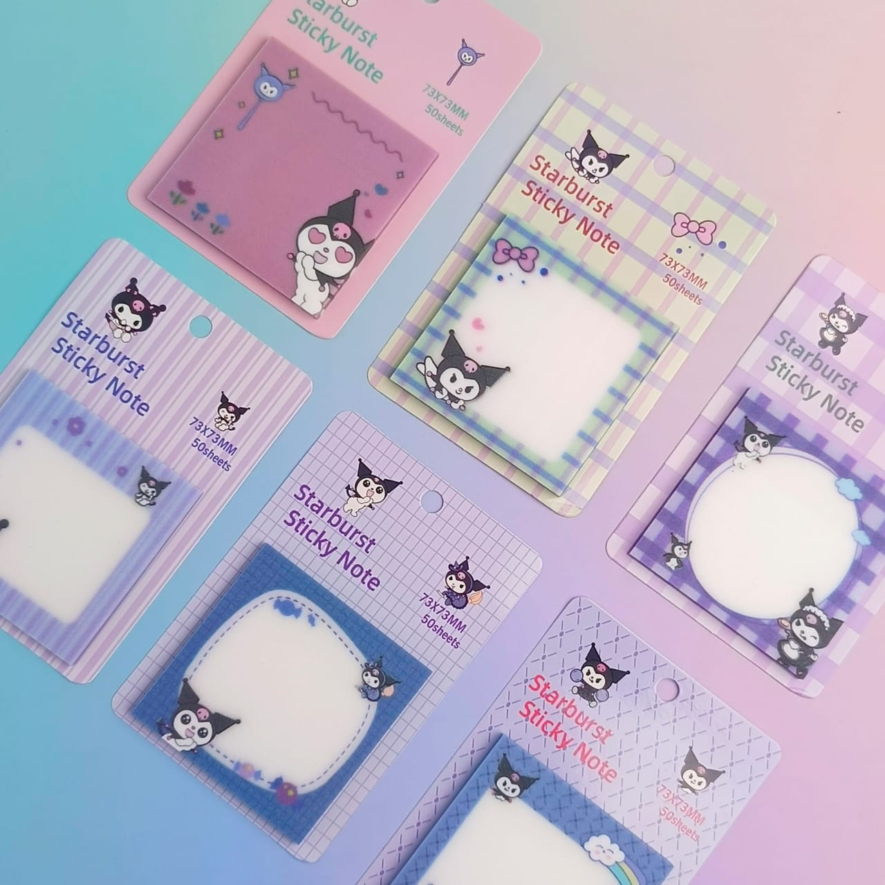 Starburst Kuromi Translucent Highlighter - Sticky Notes – The Blingspot ...