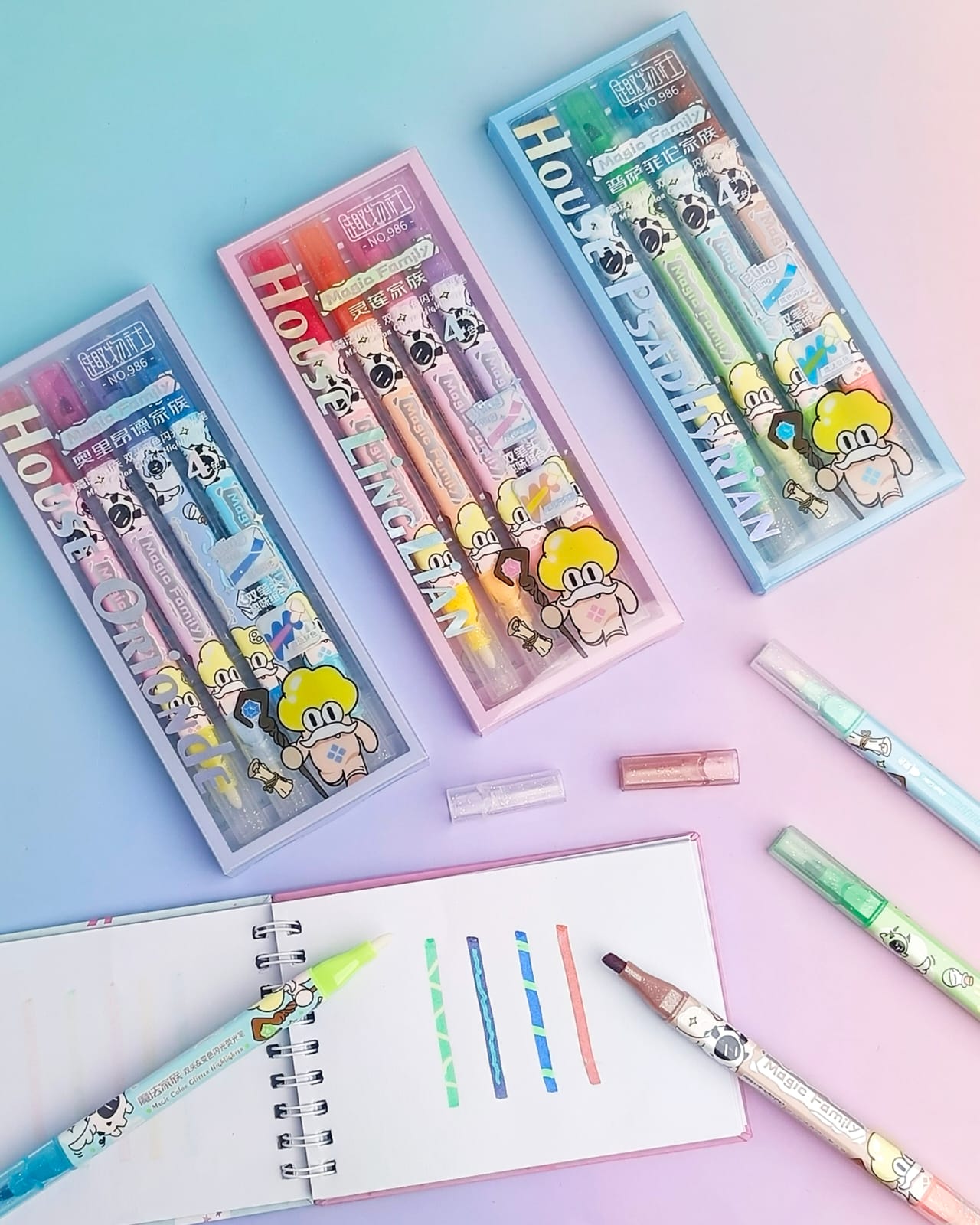 Magic Color Glitter Highlighter Dual - Highlighter Set Of 4 – The ...