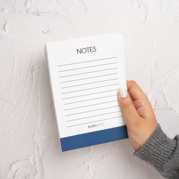 Standing Notes Notepad - Denim Blue – The Blingspot Studio