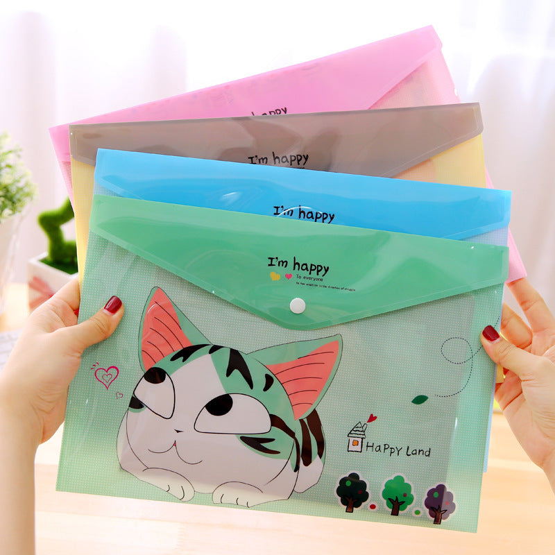I'm Happy Cat Document Folder Large Pouch – The Blingspot Studio