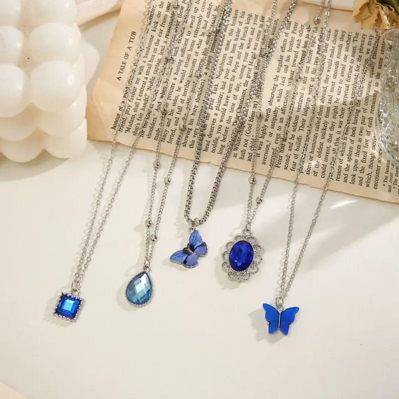 Blue Gems - Necklace – The Blingspot Studio