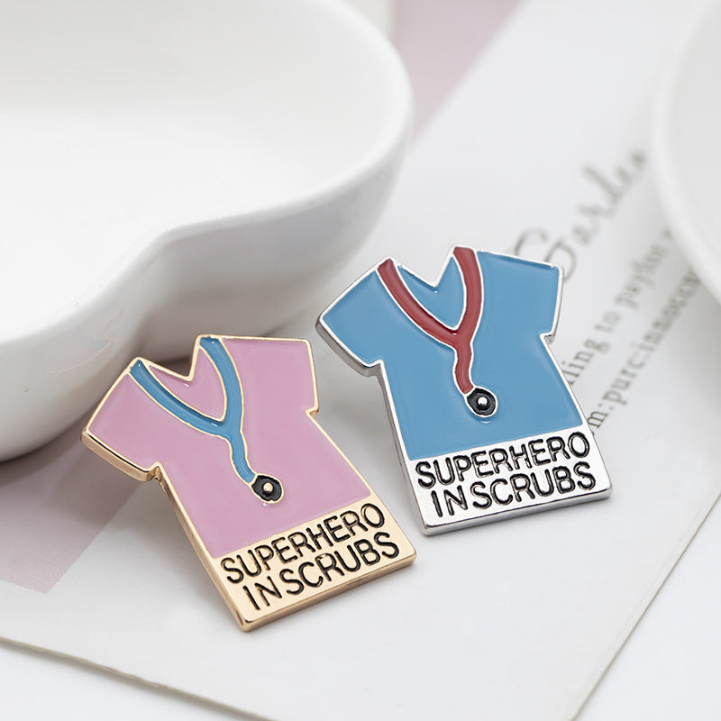 Superhero in Scrubs - Enamel Pin – The Blingspot Studio