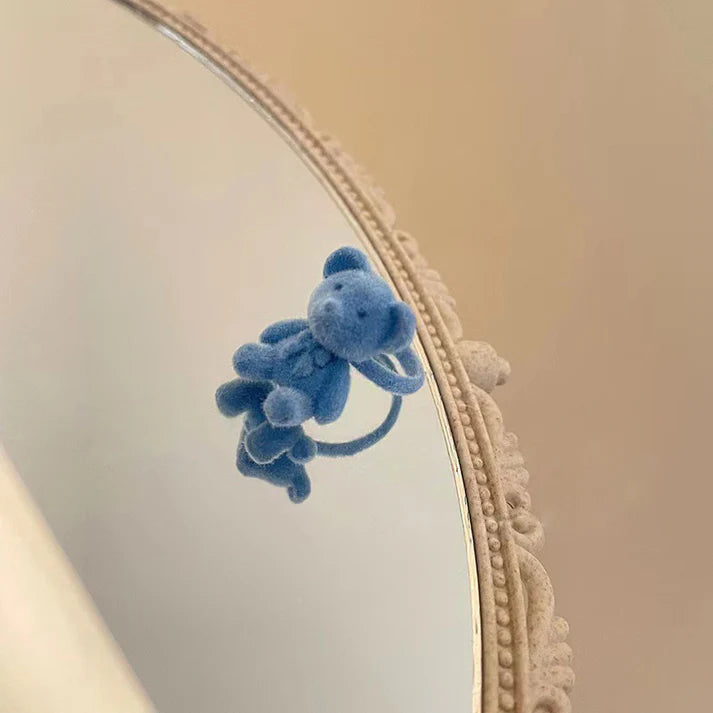 Fluffy Bear Blue - Ring – The Blingspot Studio
