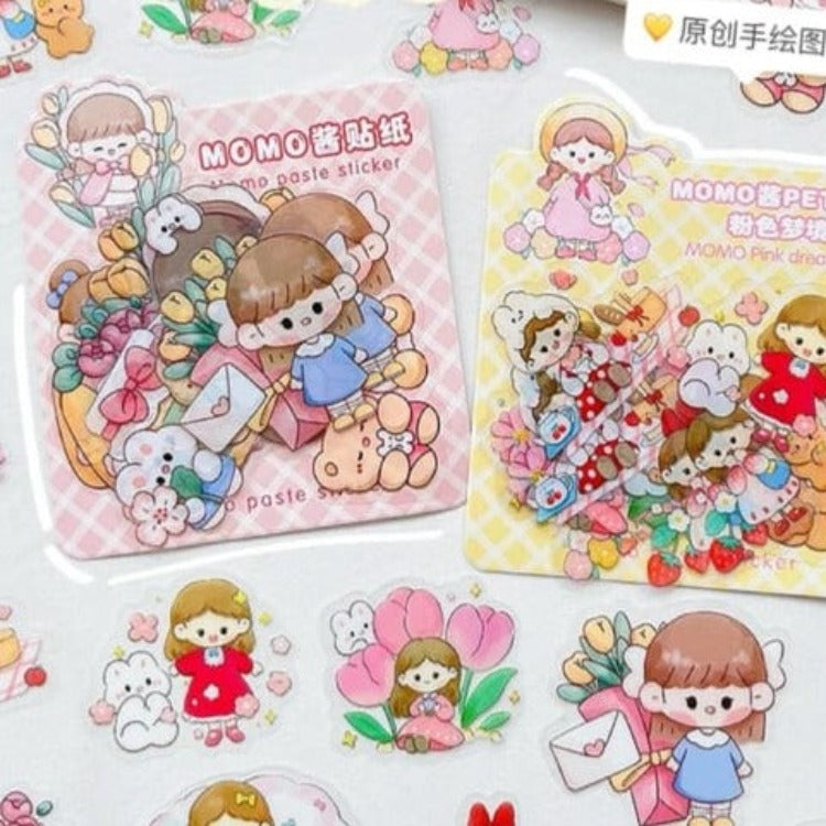 Kawai Girl & Boy - Stickers – The Blingspot Studio