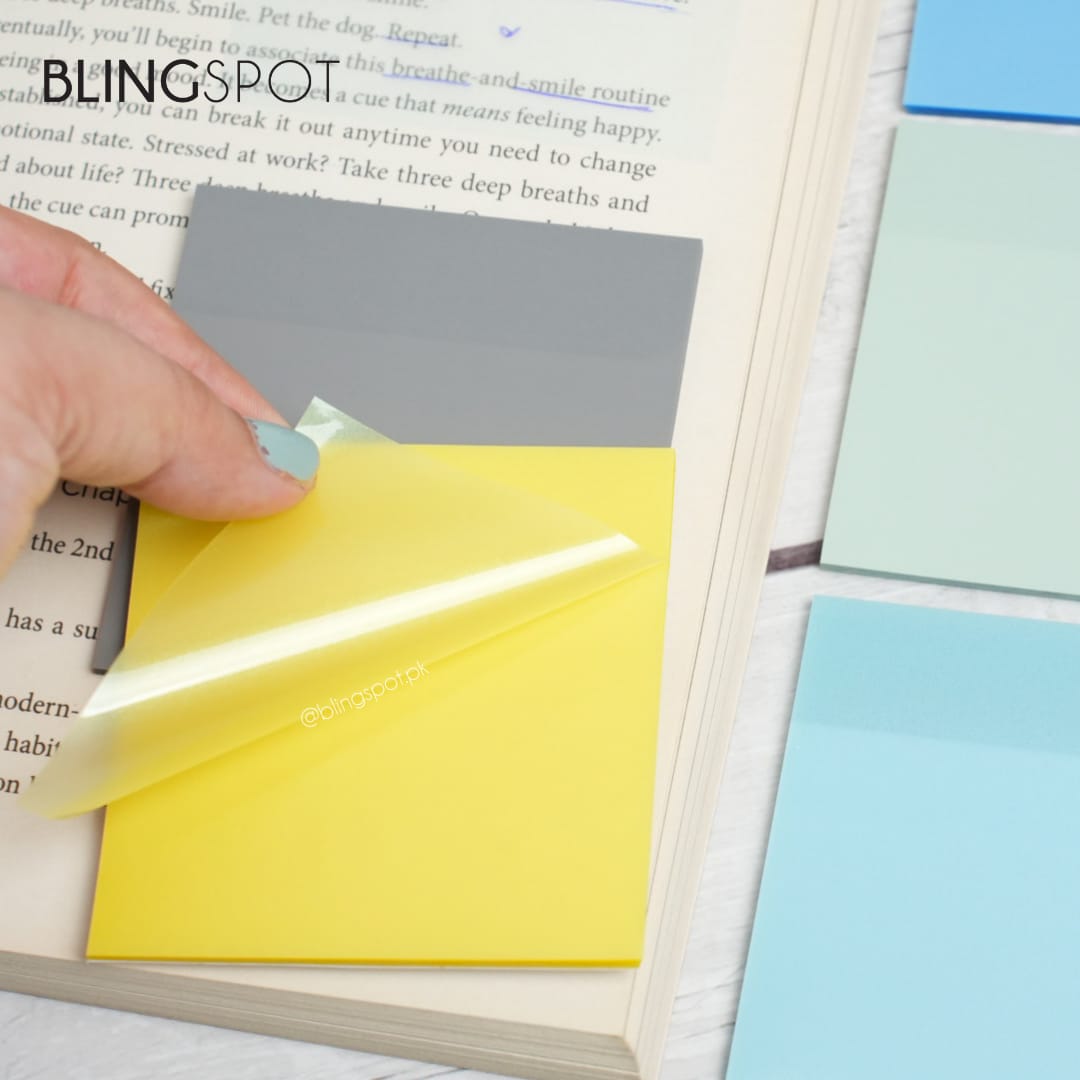 Colored Translucent Transparent Sticky Note - Style 2 – The Blingspot ...