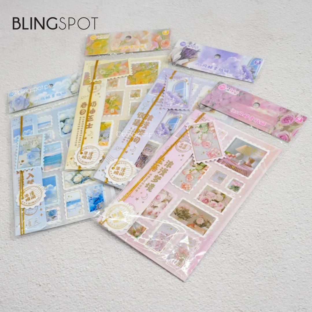 Foiled Postage Stamp - Sticker Sheet – The Blingspot Studio