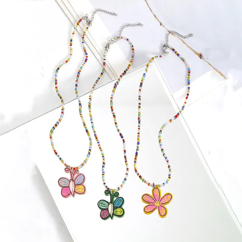 Multi Beads Necklace - Style 3 – The Blingspot Studio