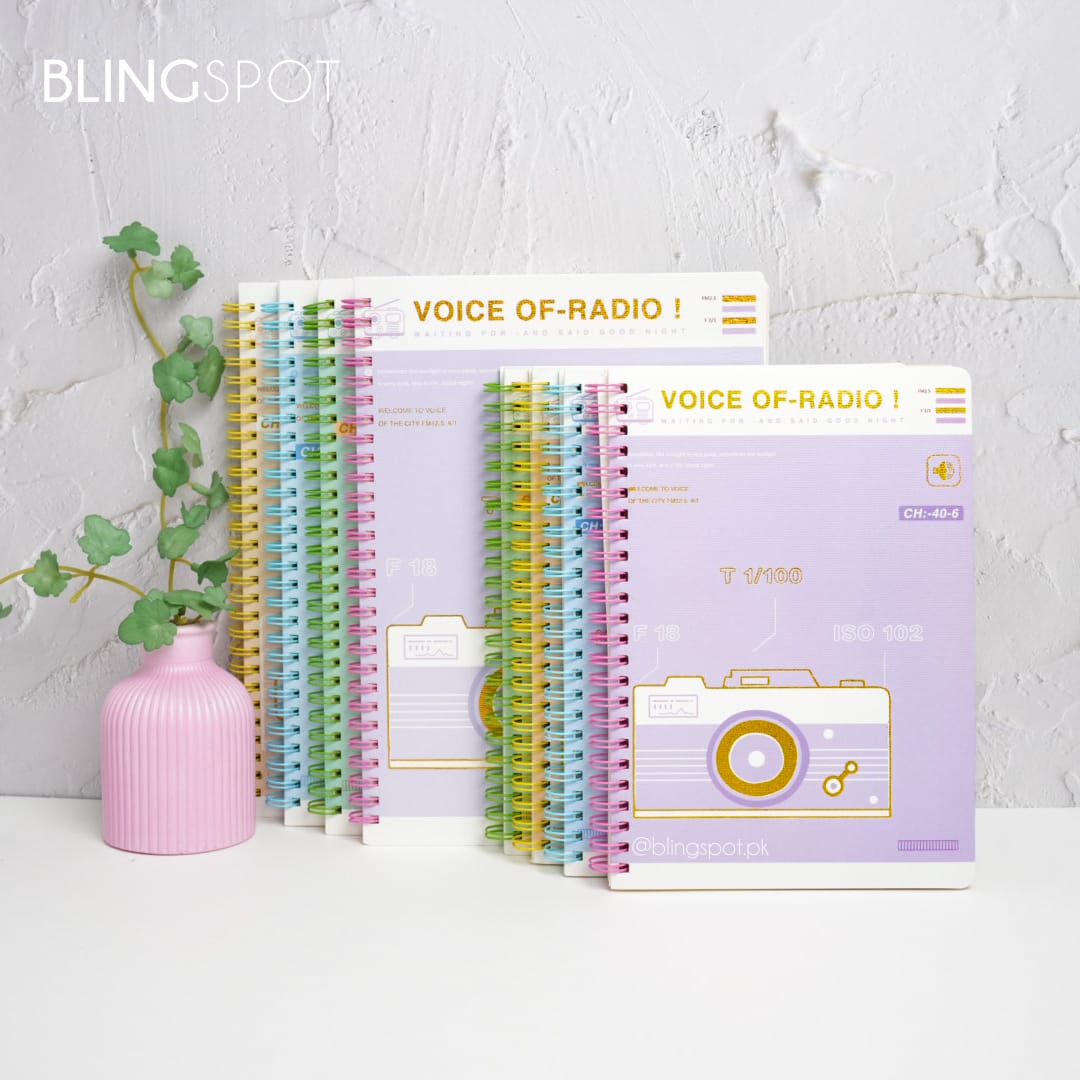Voice Of Radio World Gold Foiled Spiral - Notebook / Journal – The ...