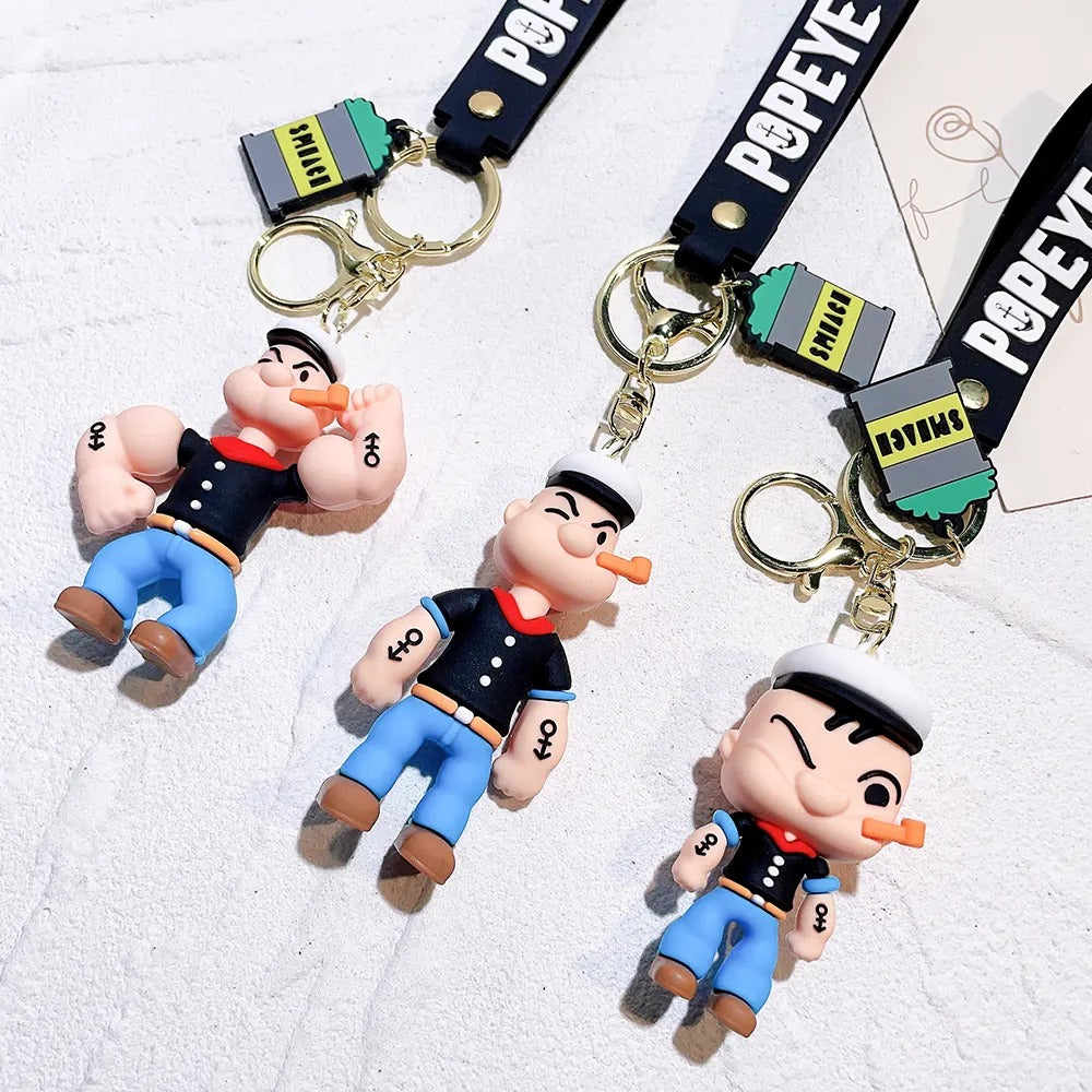 Popeye Gold - Key Ring - The Blingspot Studio