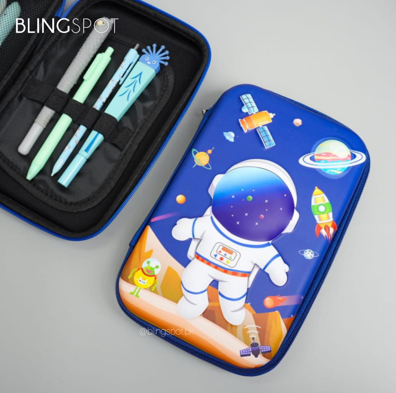 Space Explore Series Astronaut Deep Blue Jumbo - Pouch – The Blingspot ...