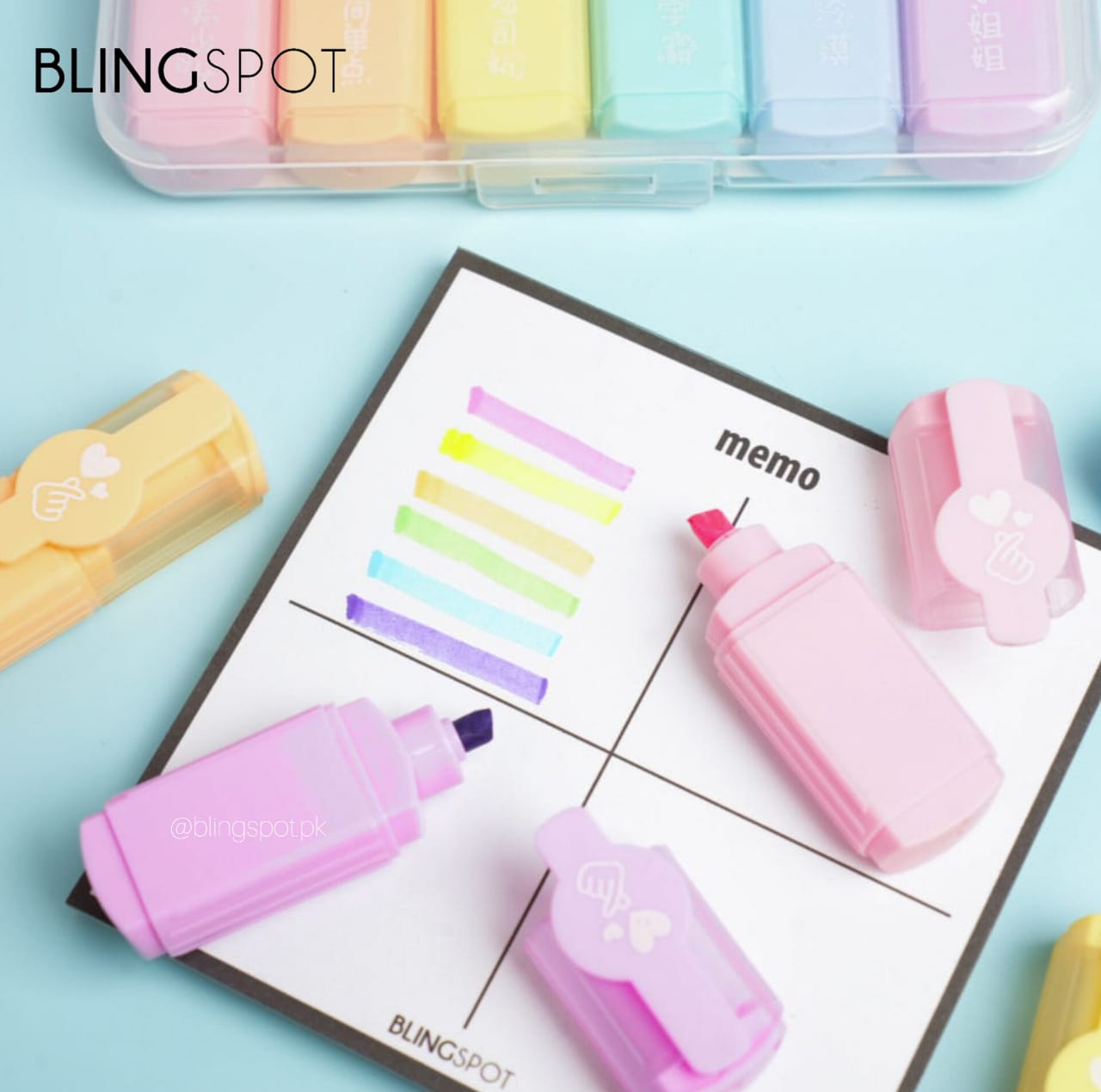 Mini - Highlighter Set Of 6 – The Blingspot Studio