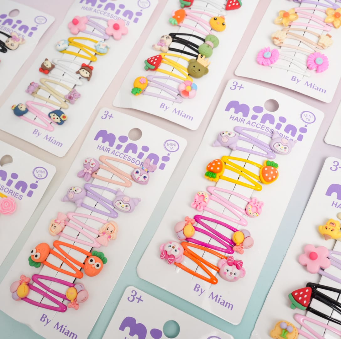 Mini Cuties Hair Clip SET - Style 6 – The Blingspot Studio