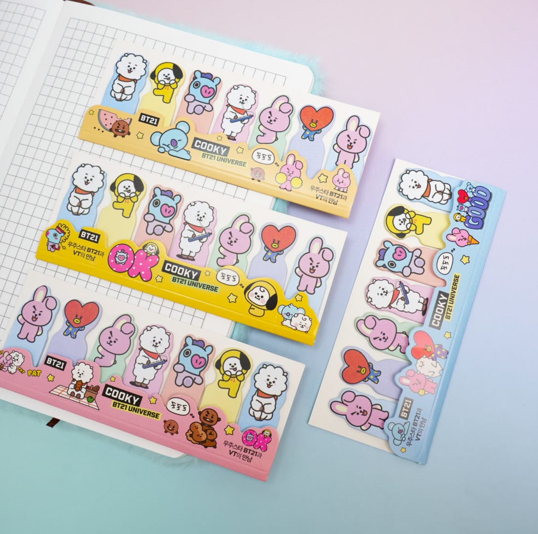 BT21 Universe Memo Pad - Sticky Note Style 1 – The Blingspot Studio