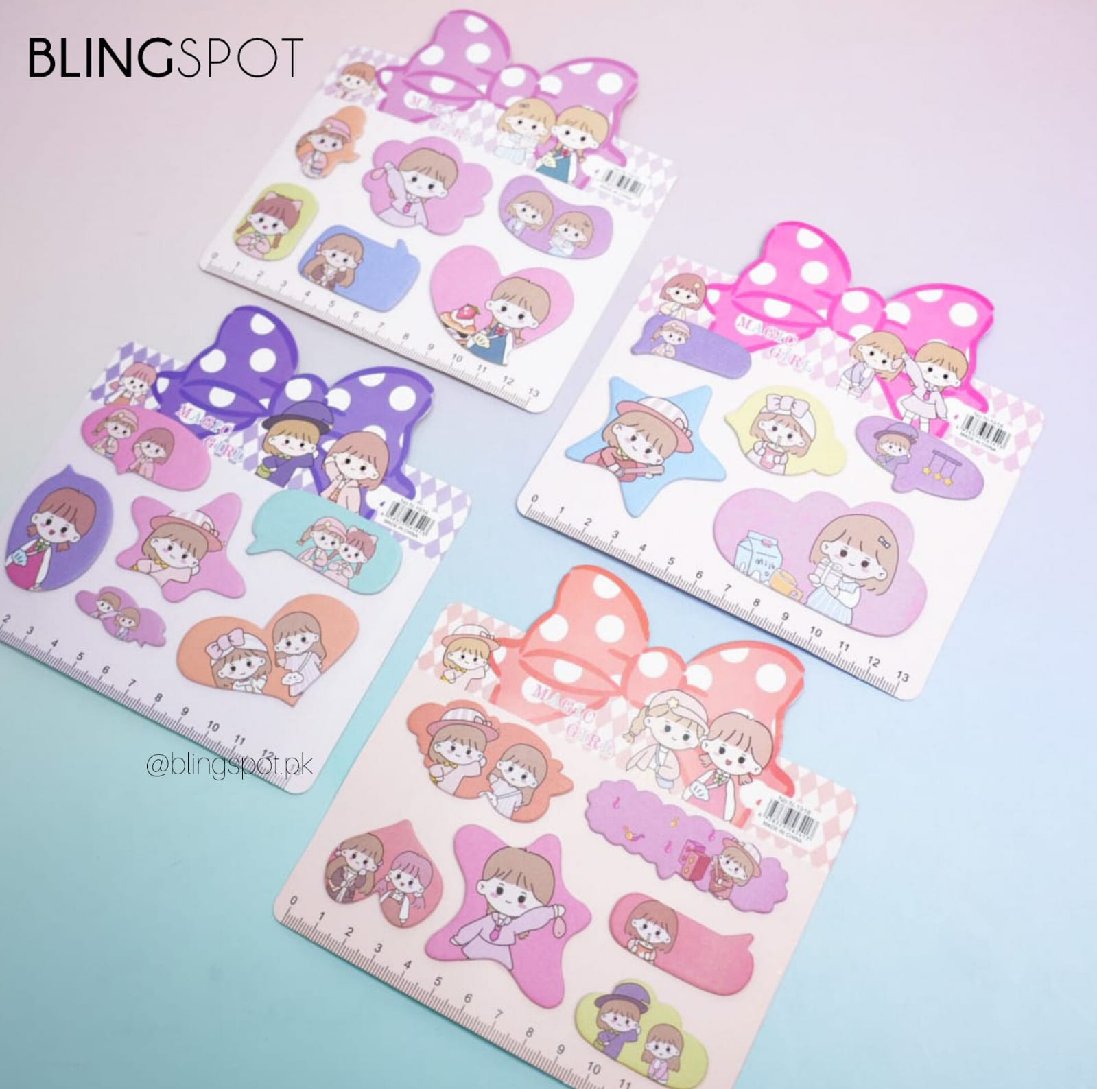 Star Boy & Girl Bow Memo Pad - Sticky Note – The Blingspot Studio