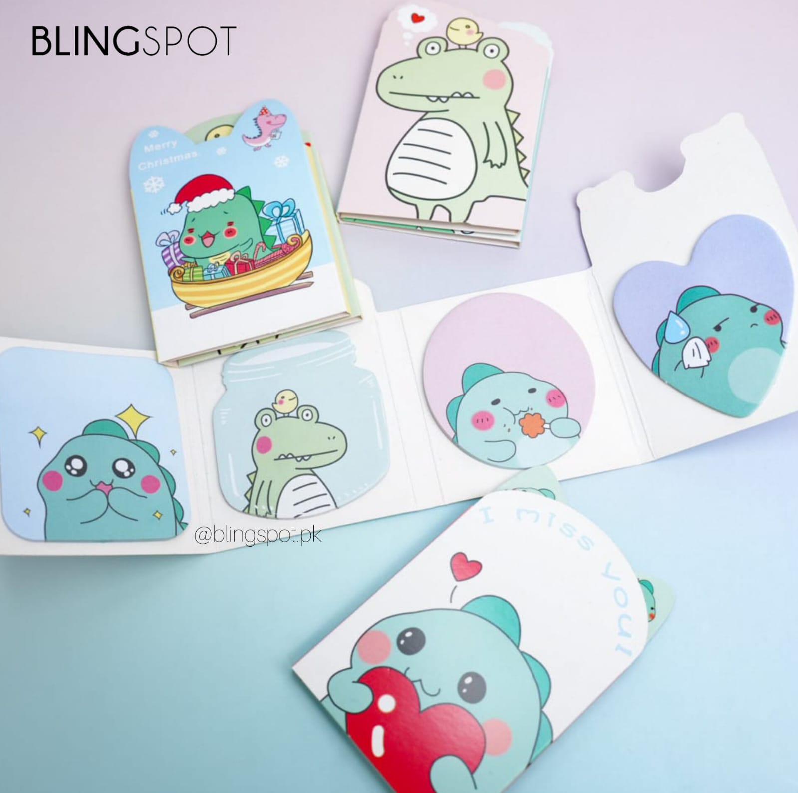 Cute Dino Memo Pad - Sticky Note – The Blingspot Studio