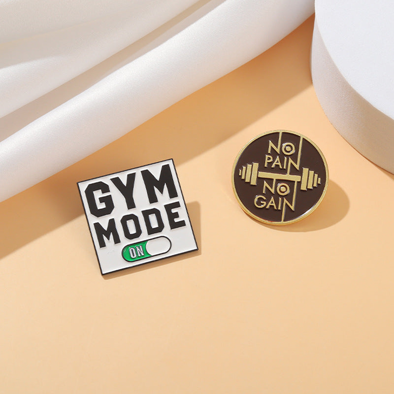 Gym Motivation - Enamel Pin – The Blingspot Studio