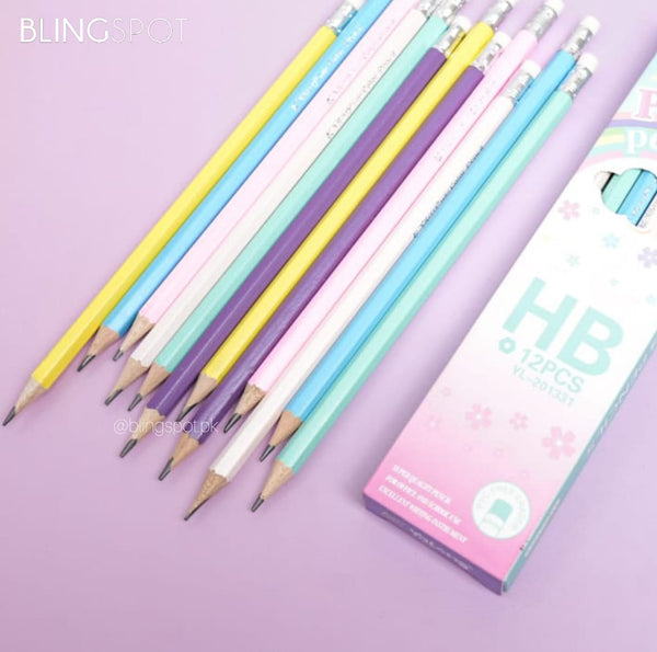 Yalong Smooth Pastel Color Wood Pencils - Set Of 12 - The Blingspot Studio