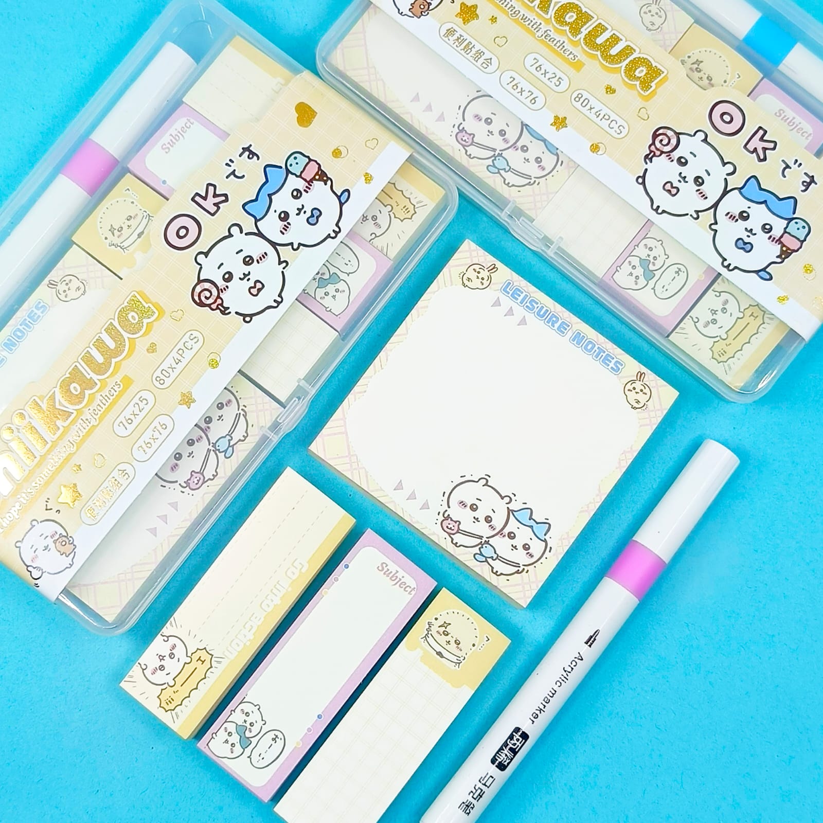 Kawai Animal - Sticky Note / Stationery Set Style 3 - The Blingspot Studio