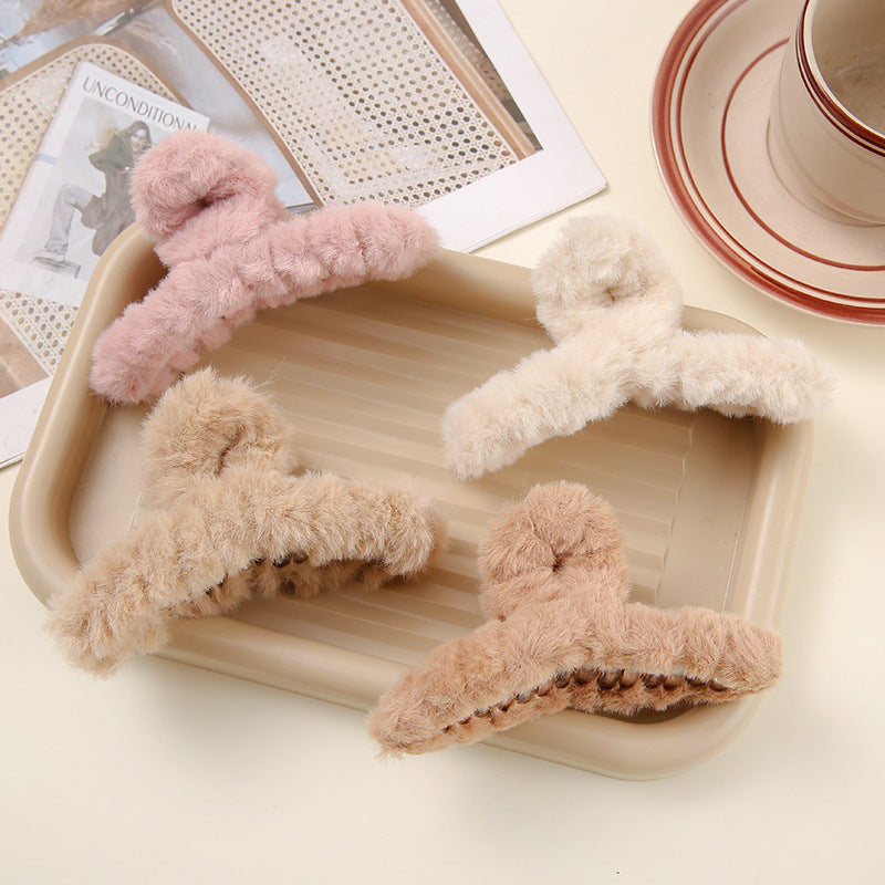 Morandi Colors - Fluffy Hair Claw – The Blingspot Studio