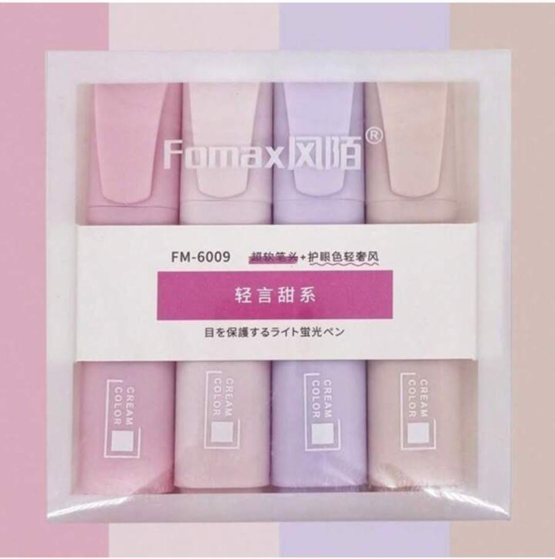 Cream Color Highlighter Set Of 4 - Style 3 – The Blingspot Studio