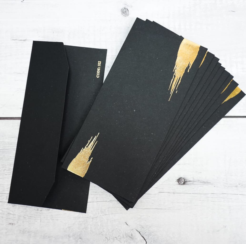 Foiled Pattern Envelope Set of 10 - Style 2 – The Blingspot Studio