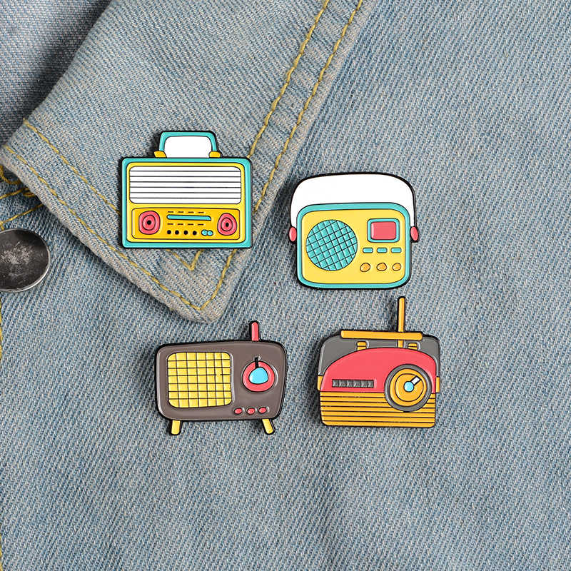 Radio Retro Series - Enamel Pin – The Blingspot Studio