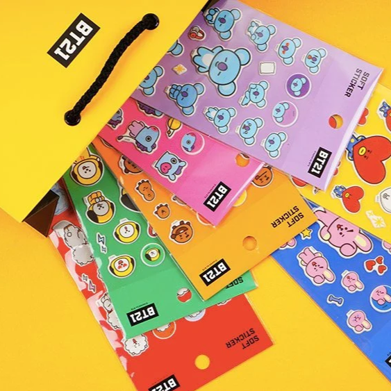BT21 BTS Soft Stickers – The Blingspot Studio