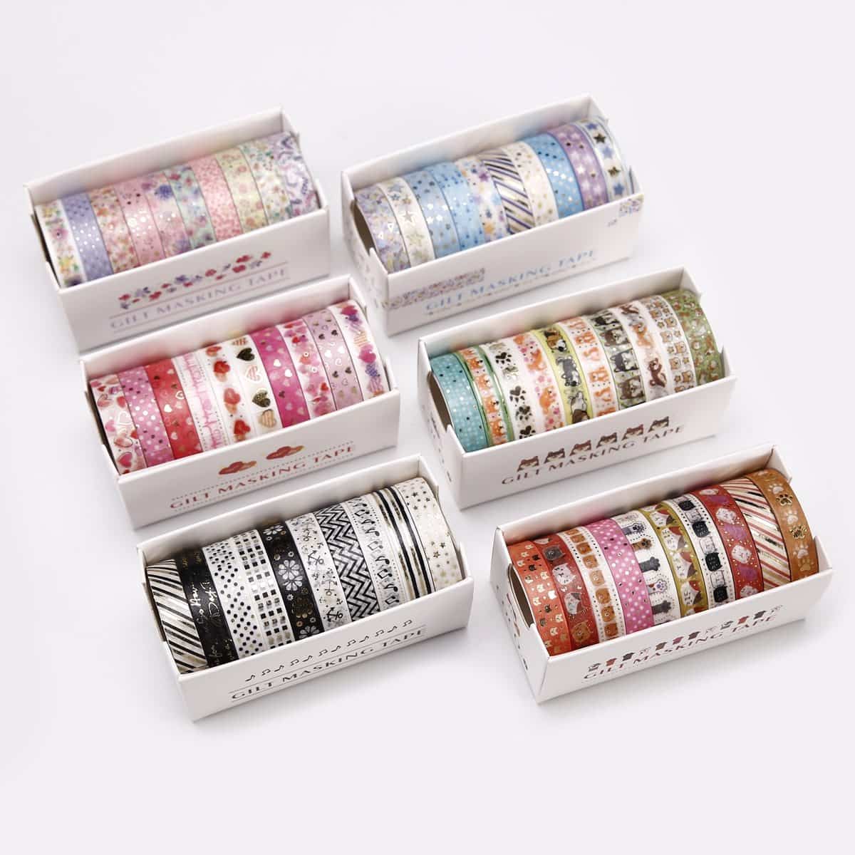 Patterned Gold Foil Washi Tapes Set – The Blingspot Studio