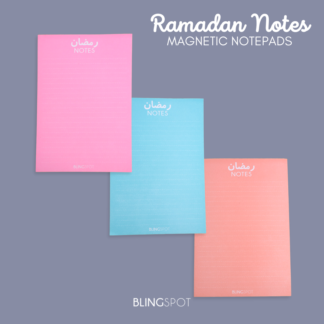 Ramadan Notes - Magnetic Notepad – The Blingspot Studio