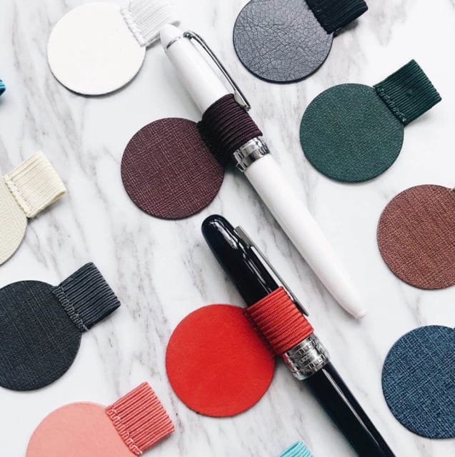 Leather Notebook Pen Holder - Style 1 – The Blingspot Studio