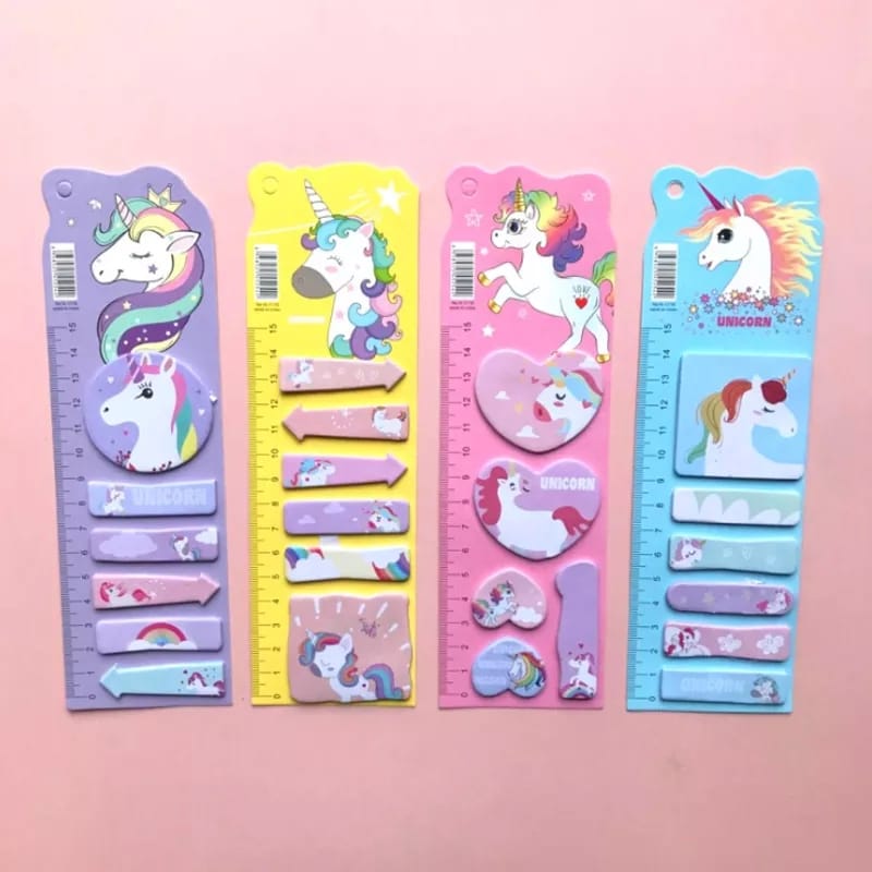 Unicorn - Ruler Sticky Notes Set – The Blingspot Studio